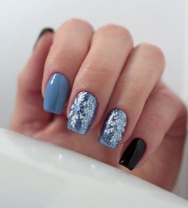 Синий новогодний маникюр: 40 идей с фото | Nailspiration.net