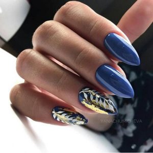 Синий новогодний маникюр: 40 идей с фото | Nailspiration.net